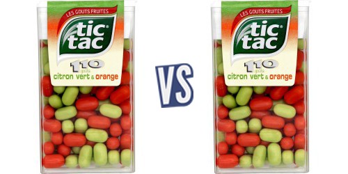 Tic Tac vert OU Tic Tac orange