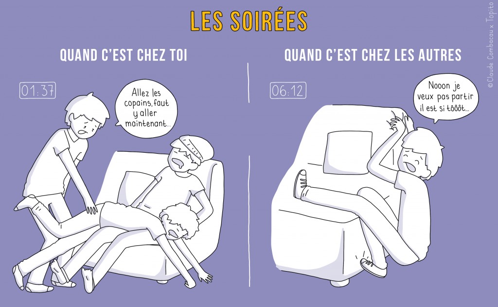Top 10 des différences entre une soirée chez toi et une soirée chez un ...