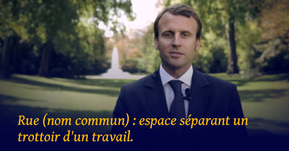 Top 10 des mots du vocabulaire de Macron enfin traduits, pour ...