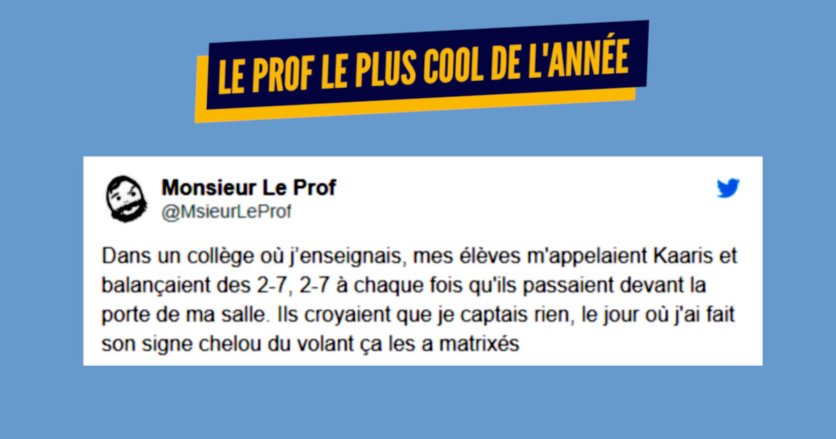 Top 10 des profs les plus cools du monde, prof ça rime avec swag