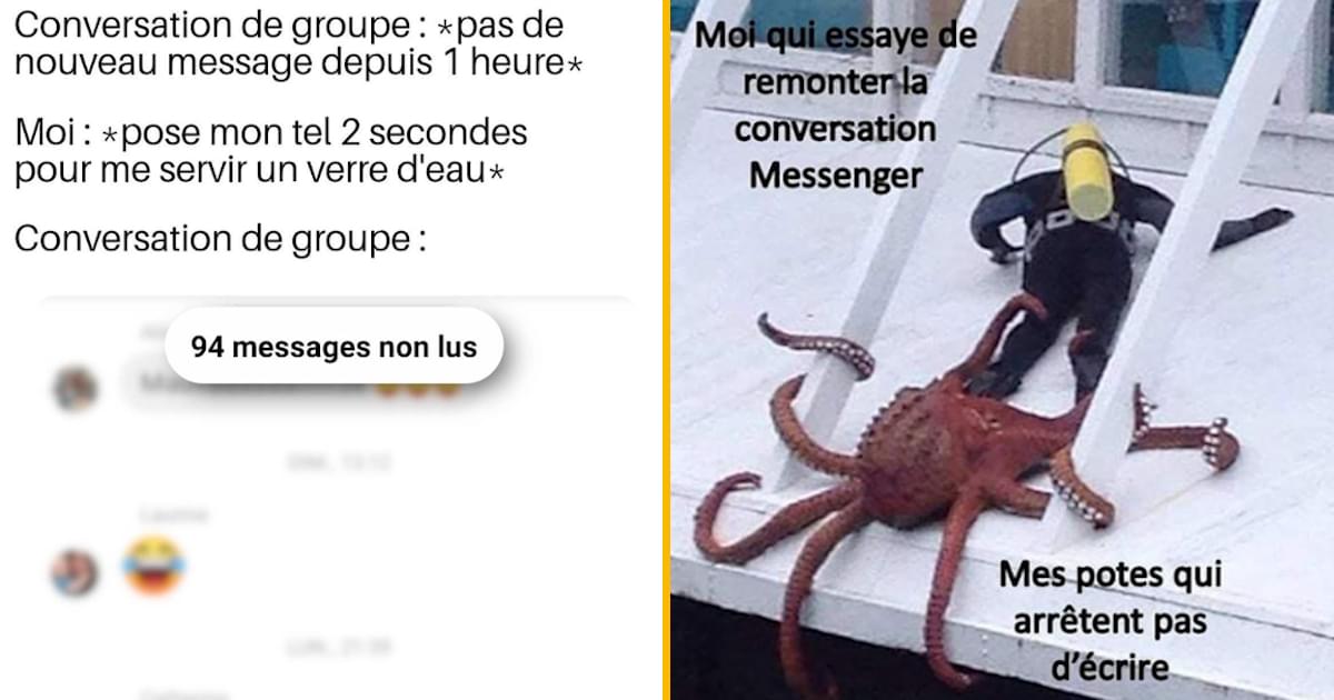 Top 15 des memes sur les conversations Messenger, et aussi un peu ...