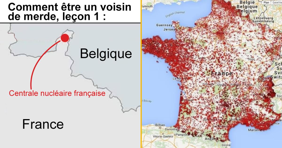 TECNOINFO: Top 10 des cartes de France vues autrement, par Terrible Maps