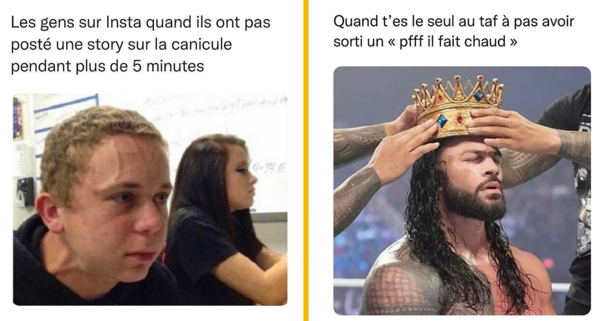 Top 20 des memes les plus drôles sur la canicule, quand la transpi ...