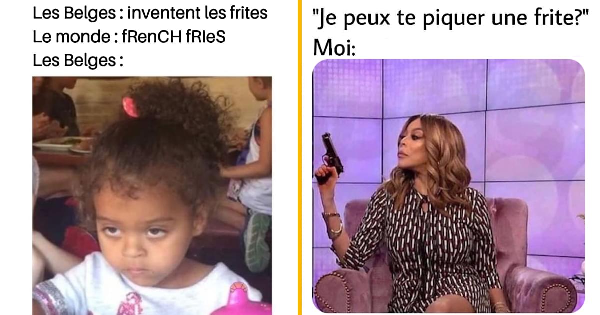 Top 20 des memes les plus drôles sur les frites, c’est pas juste de la ...