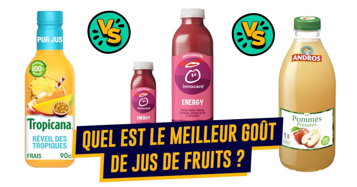 Quel est le meilleur goût de jus de fruits