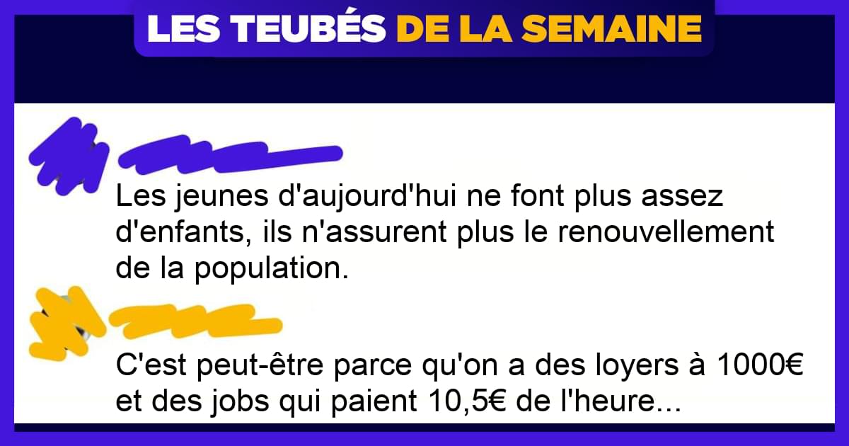 Top 10 des gens les plus teubés de la semaine, épisode 132
