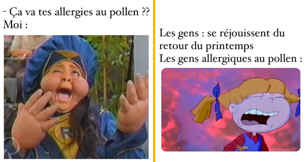 Top 14 des meilleurs memes sur les allergies, enfoiré de pollen