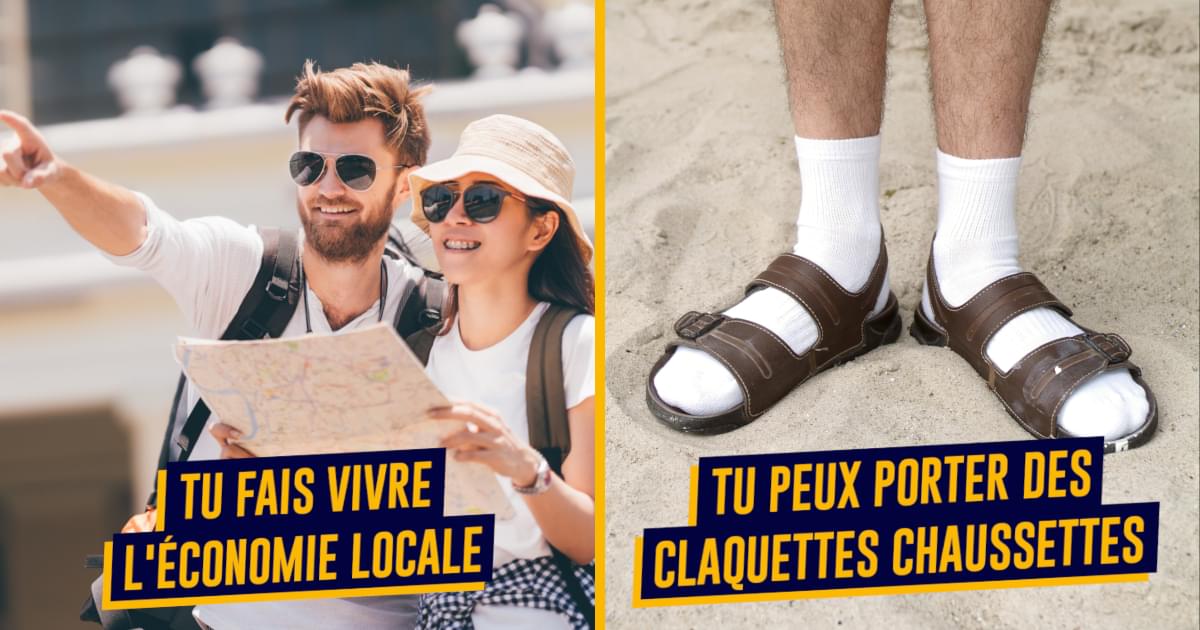 Top 15 des raisons d’être fier d’être un touriste, assume