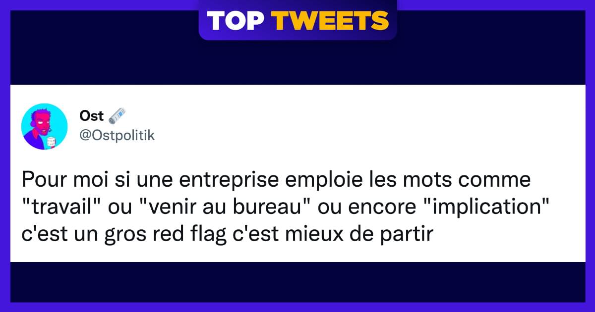 Top 15 des meilleurs tweets sur les red flags, les trucs à vraiment éviter