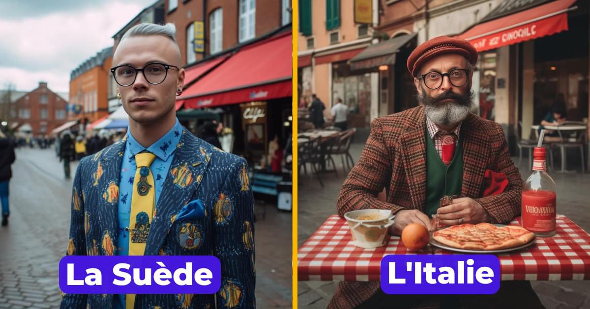 Top 20 des stéréotypes physiques de chaque pays, imaginés par les IA